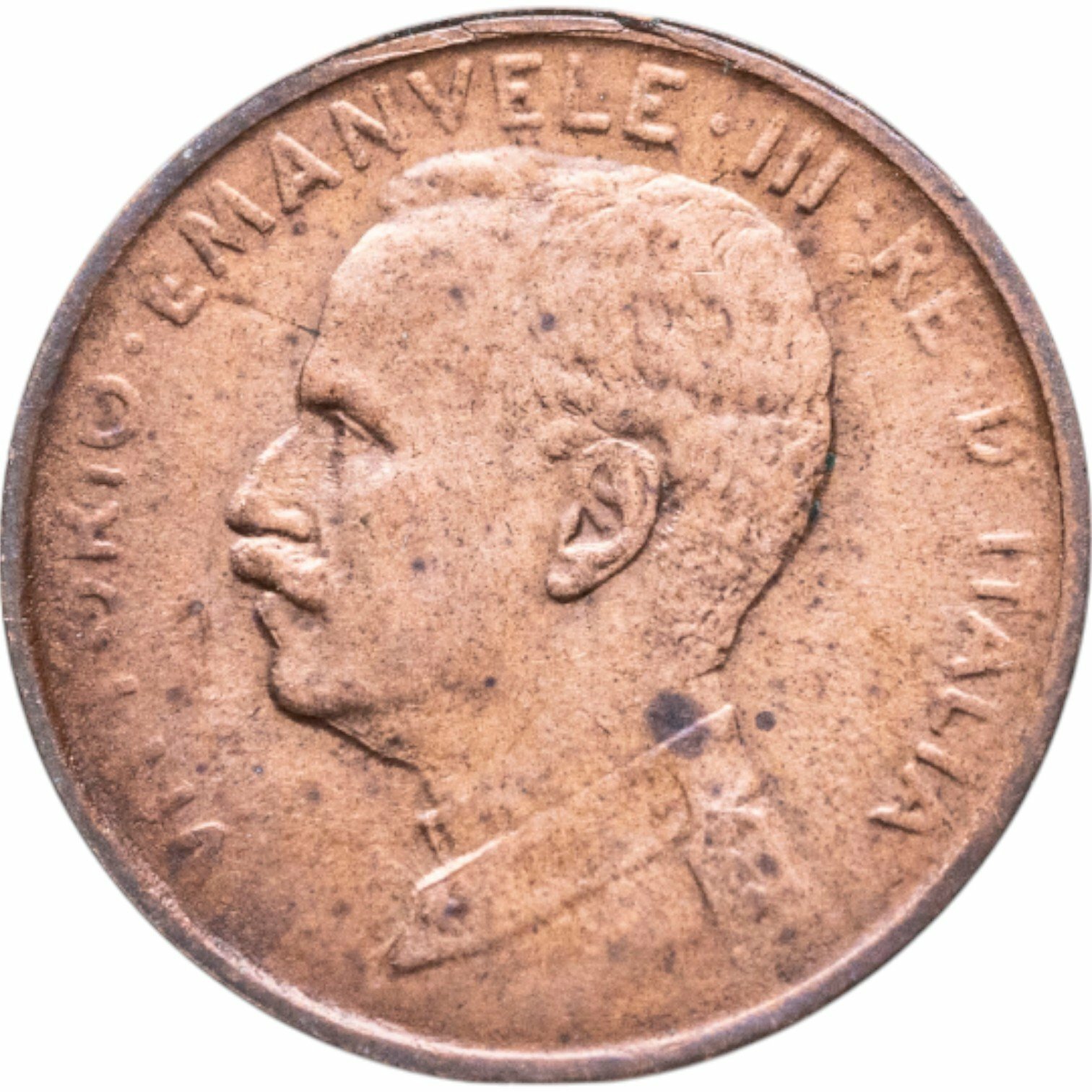 Италия 1 чентезимо centesimo 1912, Бронза, в сохранности XF