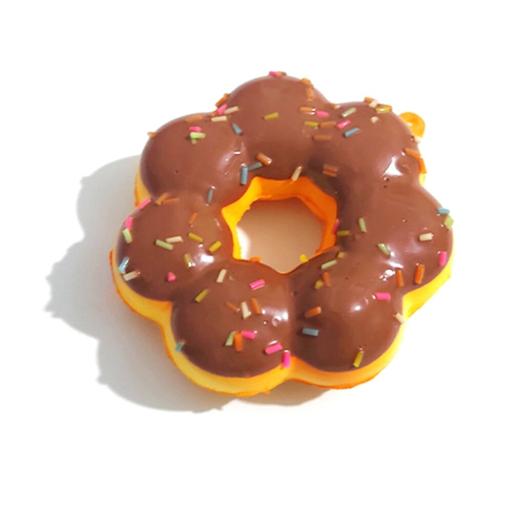 АнтистрессИгрушка, PU пончик реалистичный хлеб сладости детская игрушка медленного восстановления - шоколадная