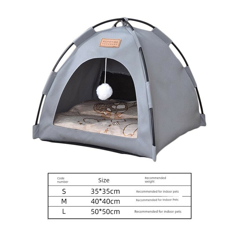Палатка для кошек, складная летняя лежанка для кошек, домашняя лежанка для кошек, всесезонный домик для кошек, палатка
