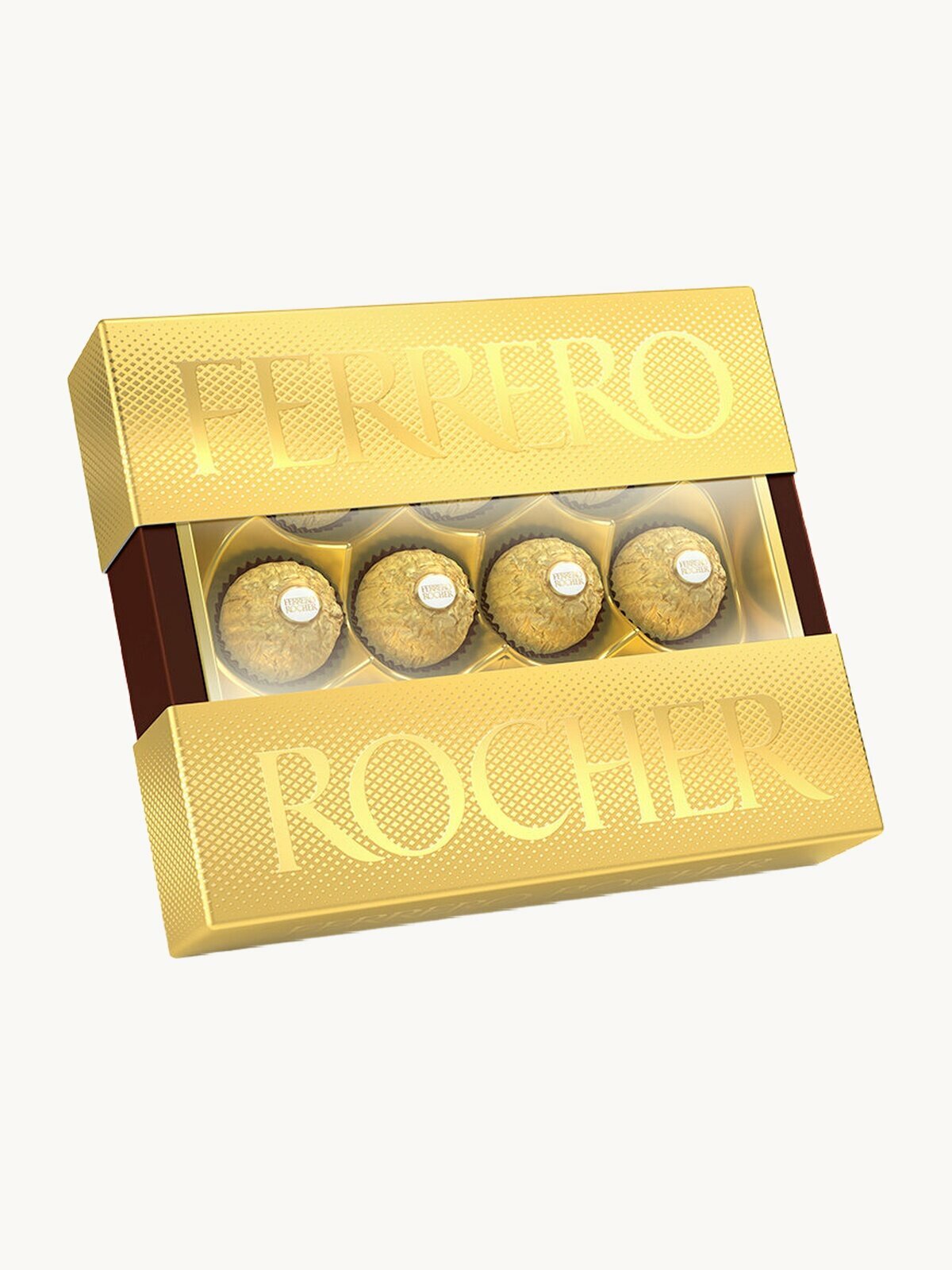 Набор конфет Ferrero Rocher из молочного шоколада, с начинкой из крема и лесного ореха, 125 г