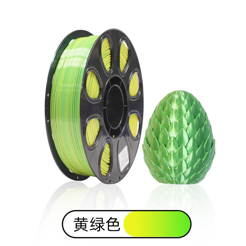 В наличии 3D-печатный филамент 1 кг PLA шелк однотонный двухцветный трехцветный филамент для 3D-принтера без засоров