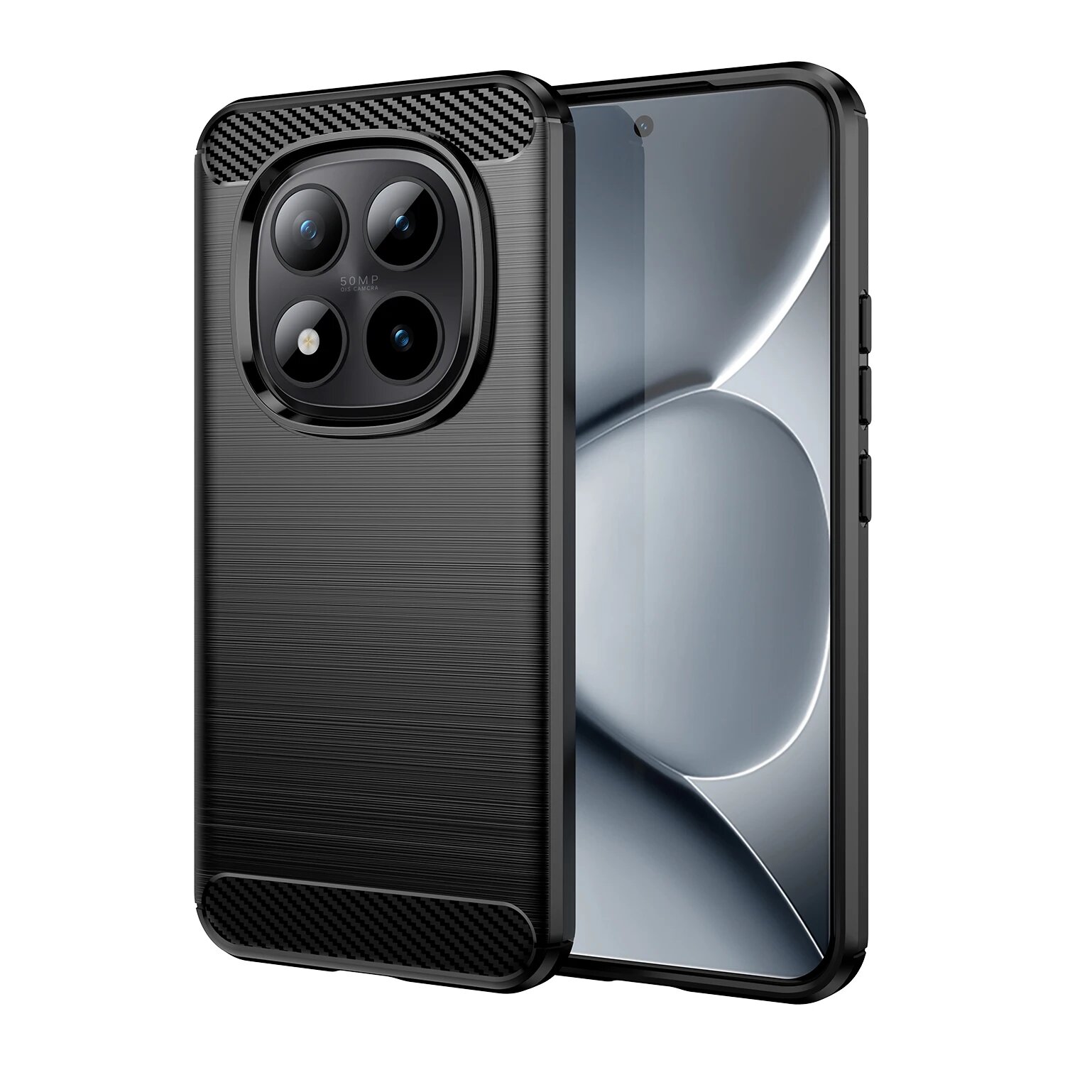 Черный силиконовый чехол Poco M8 Pro 5G