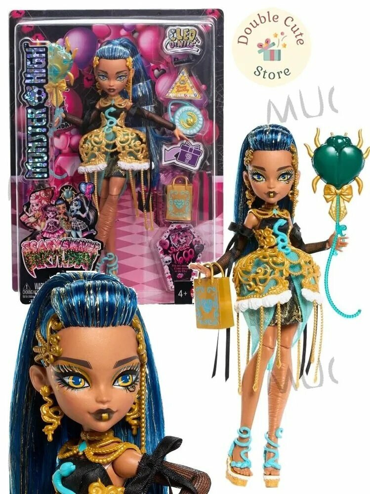 Кукла Клео де Нил День Рождения Монстер Хай 3 поколение Monster High Cleo de Nile Scary Sweet Birthday