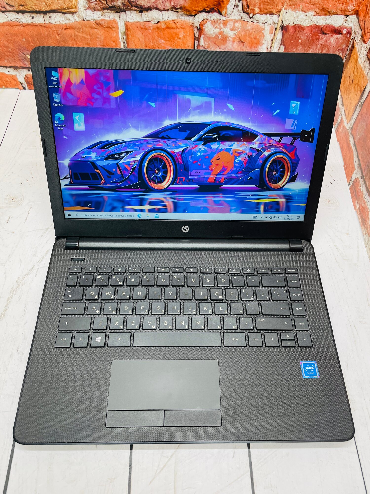 Ноутбук 14, HP 14-bs000ur, Intel Celeron 3060, 4 Gb DDR3, 500 Gb HDD, Intel UHD Graphics