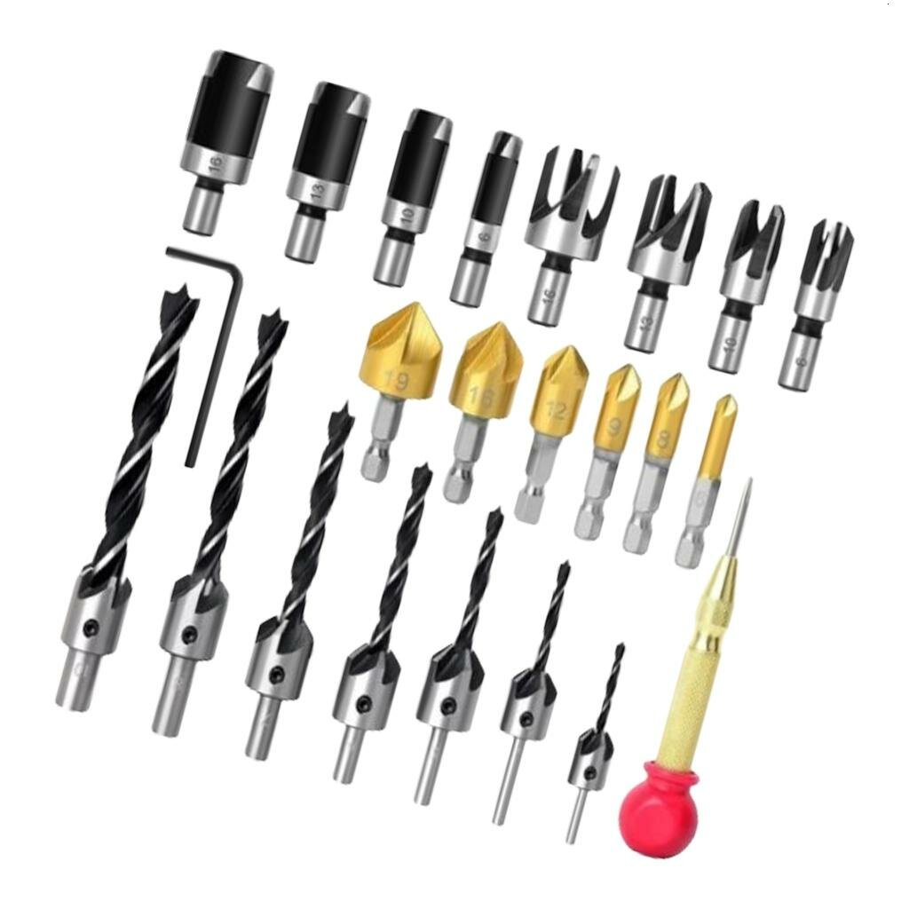 Набор фрез для деревообработки, 23 шт.