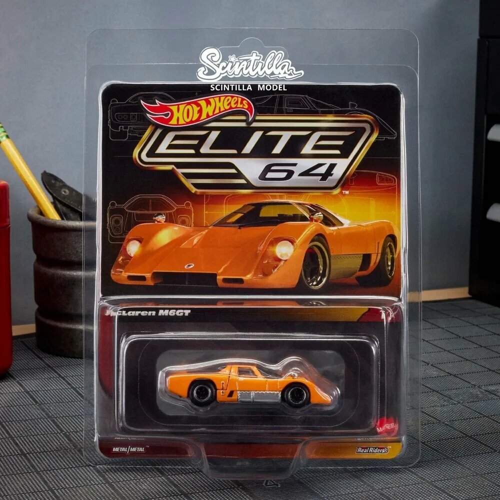 Машинка Mattel Hot Wheels 1/64 Elite McLaren M6GT Alloy Car Model Collection Gift