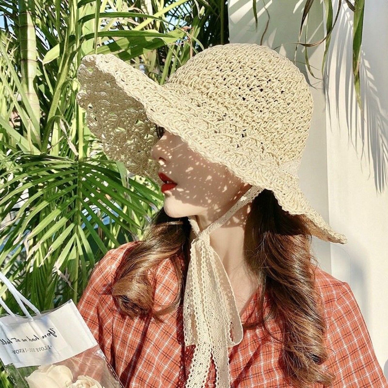 Весенне-осенняя атласная пятнистая летняя атласная женская шляпа с большими полями и куполом, монохромная рыбацкая шляпа из рафии