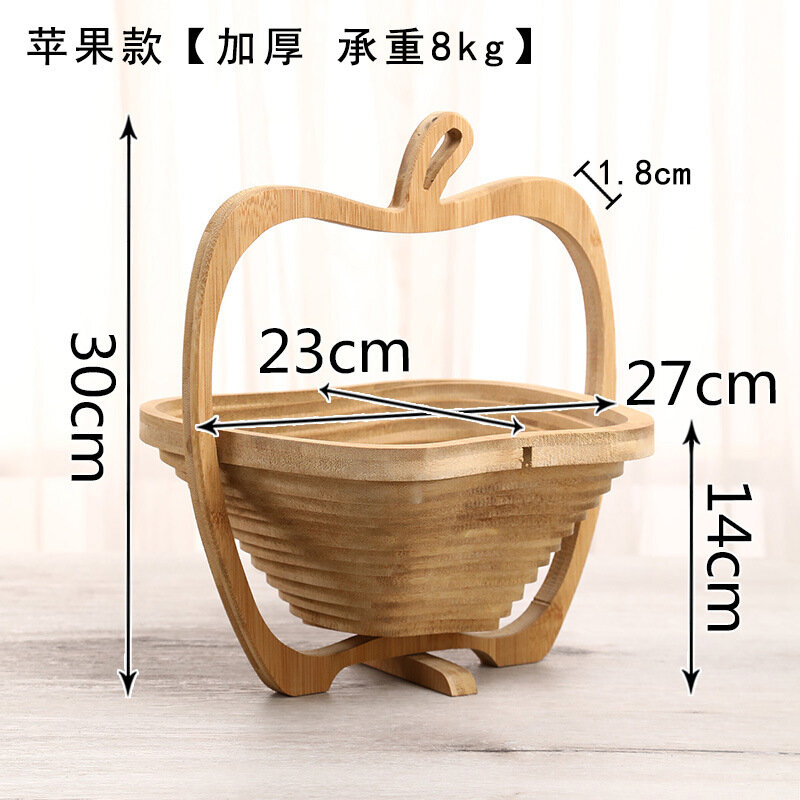 Бамбуковая ручная работа для домашнего декора, складная креативная подставка для фруктов, сушеных дынь, закусок, фруктовая полка, корзина для хранения