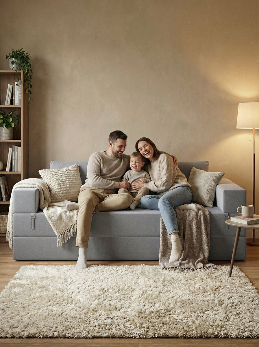 Бескаркасный диван кровать раскладной