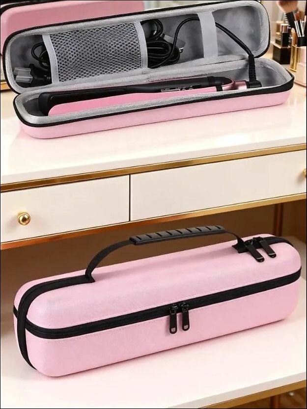 Портативный жесткий чехол для выпрямителя и щипцов с защитой от пыли и ударов