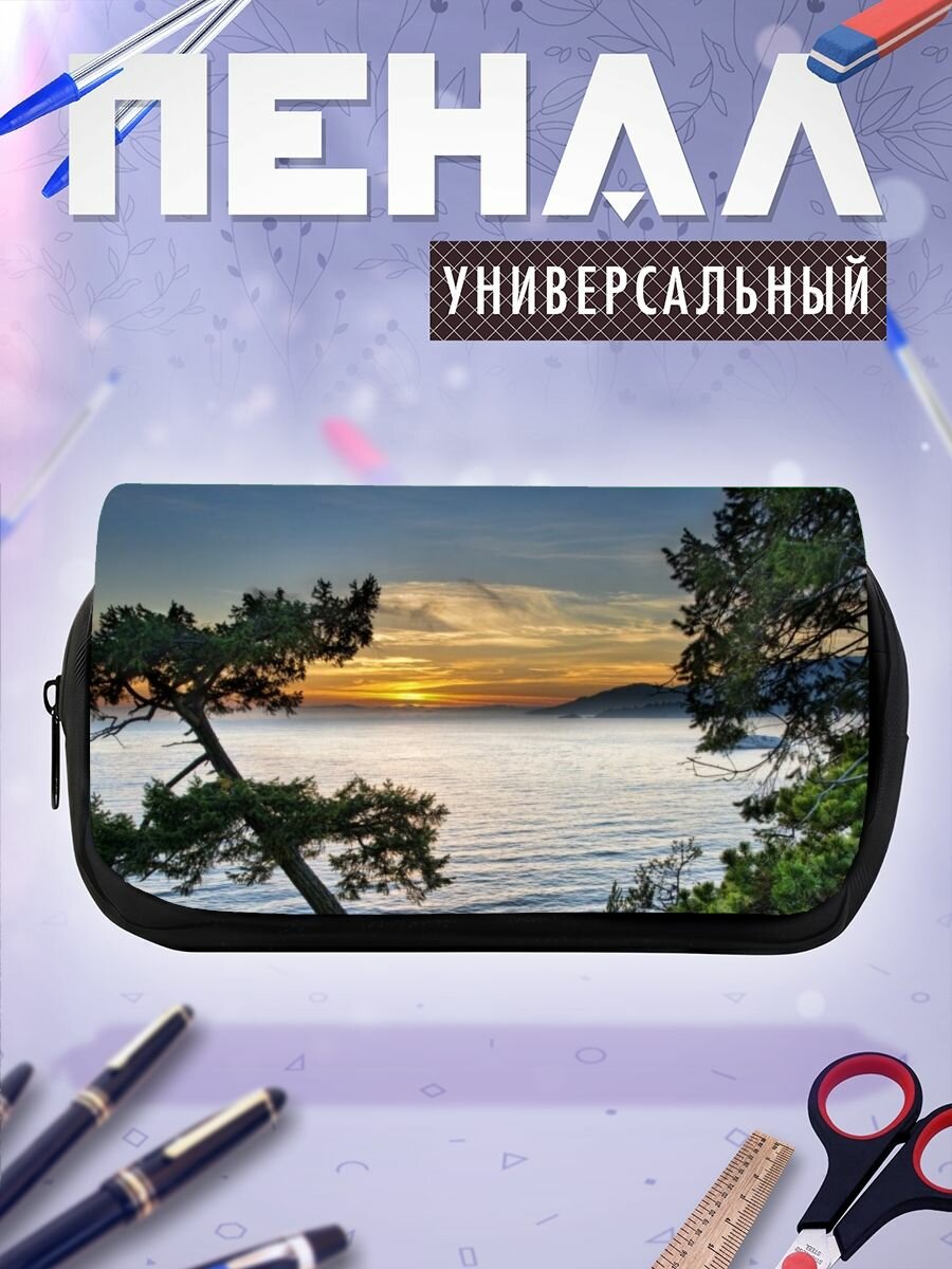 Школьный пенал вода дерево