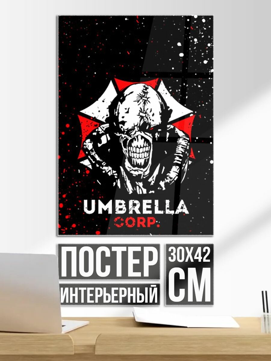 Постер на стену Resident evil 3 Обитель зла Немезис Nemesis