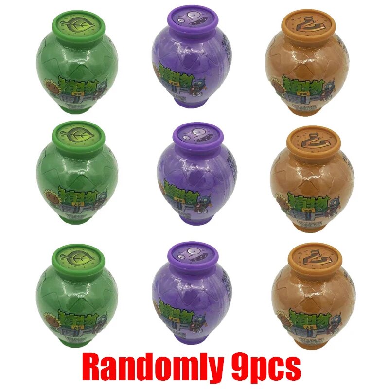 Фигурки Plants VS Zombies, 9 шт, в пакете OPP, разные цвета