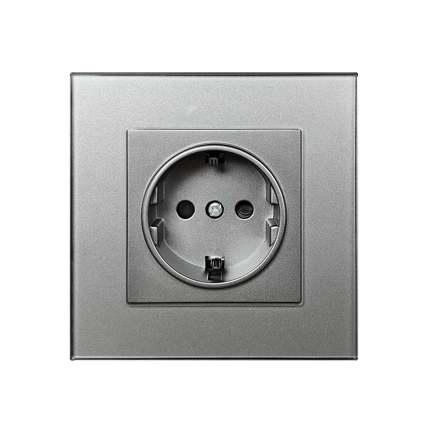 Настенная розетка R Series 86 типа европейского стандарта с USB и Type-C, стеклянная панель, скрытая круглая коробка для установки