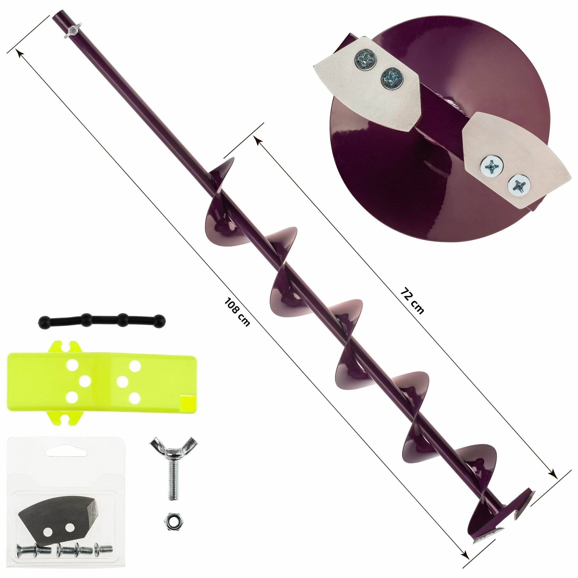 Ледобур Шнек для шуруповерта Onega 150 мм