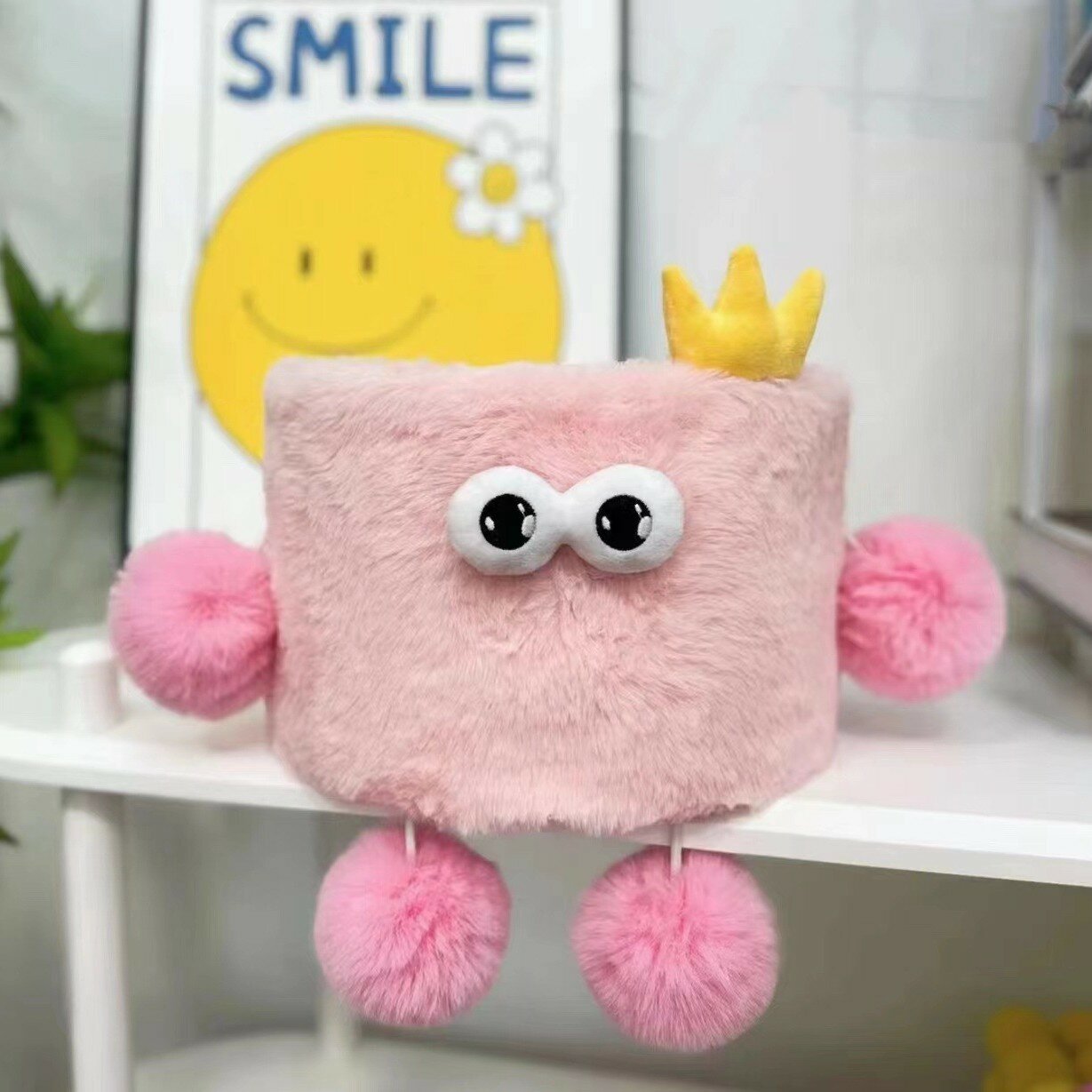 Корзина из плюша с Киби сортировкой для игрушек, косметики и мелочей - Организатор для спальни или общежития