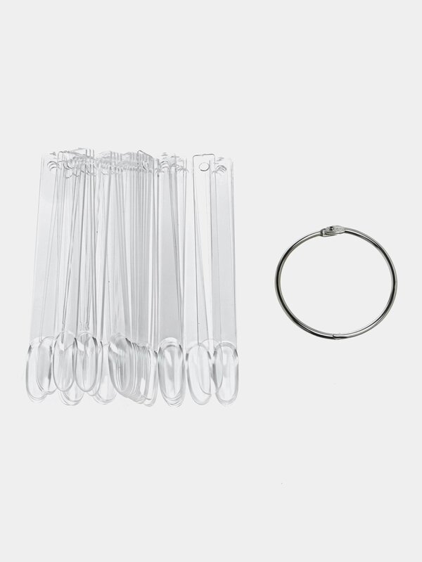 Типсы на кольце "Веер", палитра для выкраски гель-лака и дизайна, 50 штук