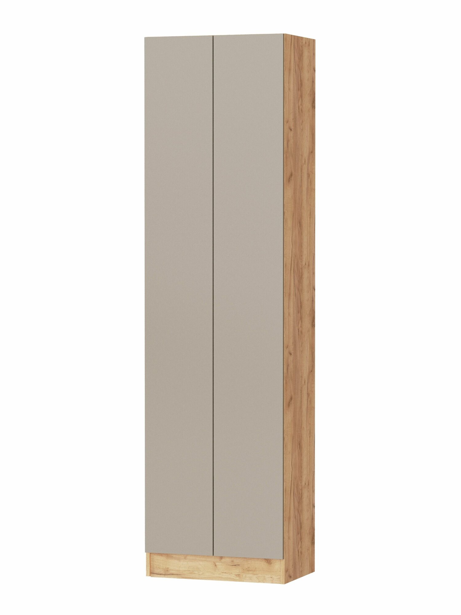 Шкаф платяной Прихожая Руэлла 2200х600х400 (дуб крафт золотой/кашемир) тэкс