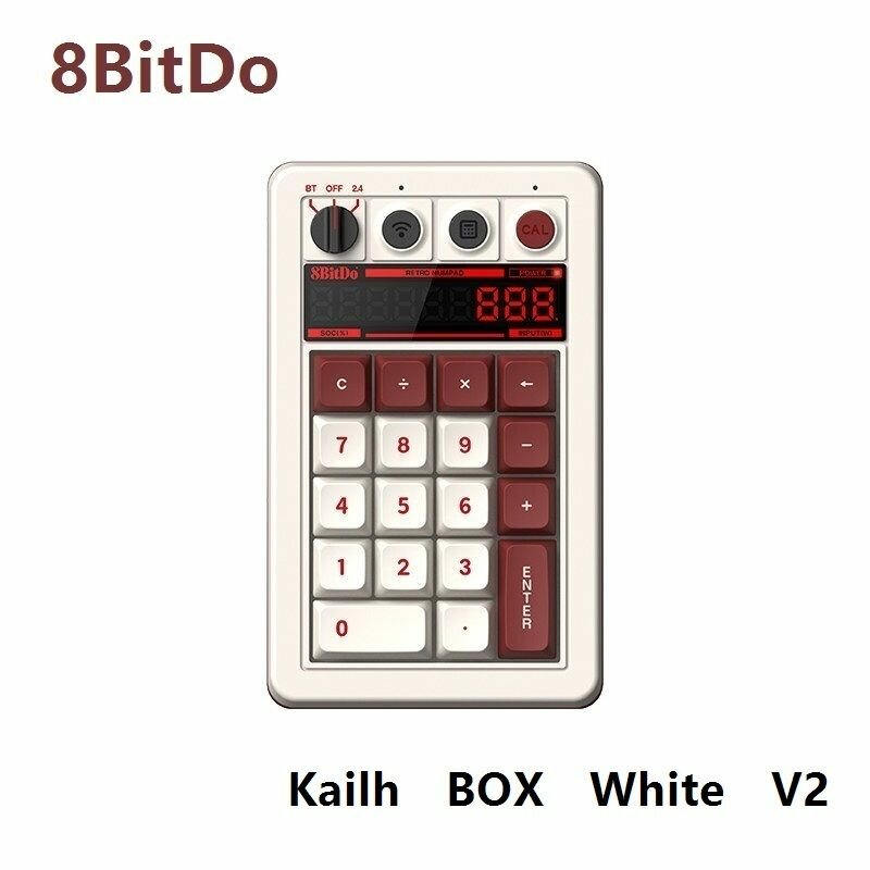 8BitDo светодиодная цифровая клавиатура Retro18