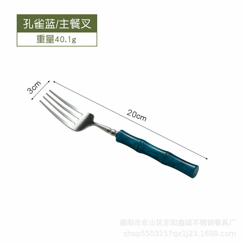 304 Нержавеющая сталь Набор столовых приборов Утолщенный роскошный стиль Нож для стейка Вилка Ложка Западный набор столовых приборов Десертная ложка Вилка