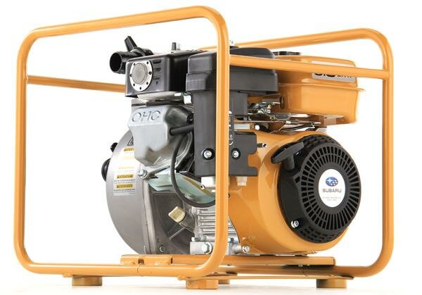 Высоконапорная пожарная мотопомпа бензиновая Koshin SER-40EX, двигатель Subaru EX17, подъем 57 м, Япония