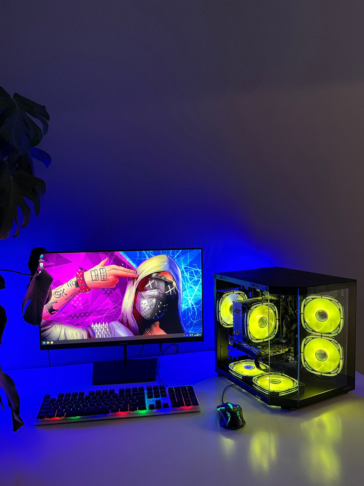 Игровой Компьютер Black + Монитор 24 " 100Гц "Intel I5 12400f + GTX 1660 Super + 16 ГБ RAM + SSD 512 "