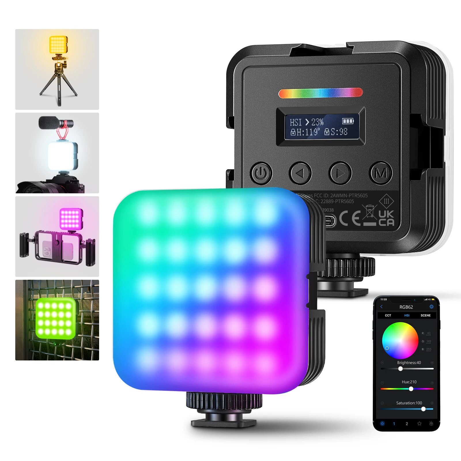 RGB LED лампа NEEWER с управлением через приложение