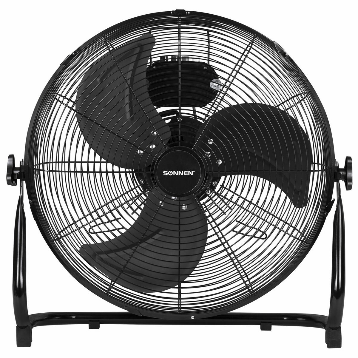 Вентилятор напольный повышенной мощности Sonnen FE-45A, 120Вт, 3 скорости, черный (455734)