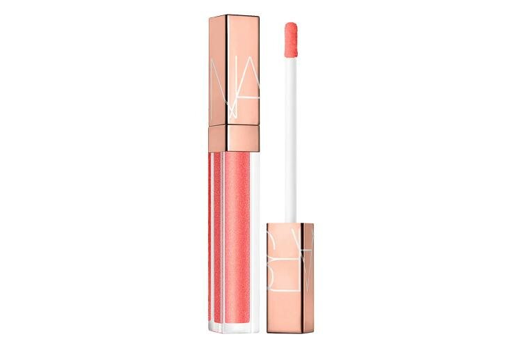 Блеск для губ женский NARS Little Pink Gold, оттенок #Orgasm, роскошный розово-золотистый глянец