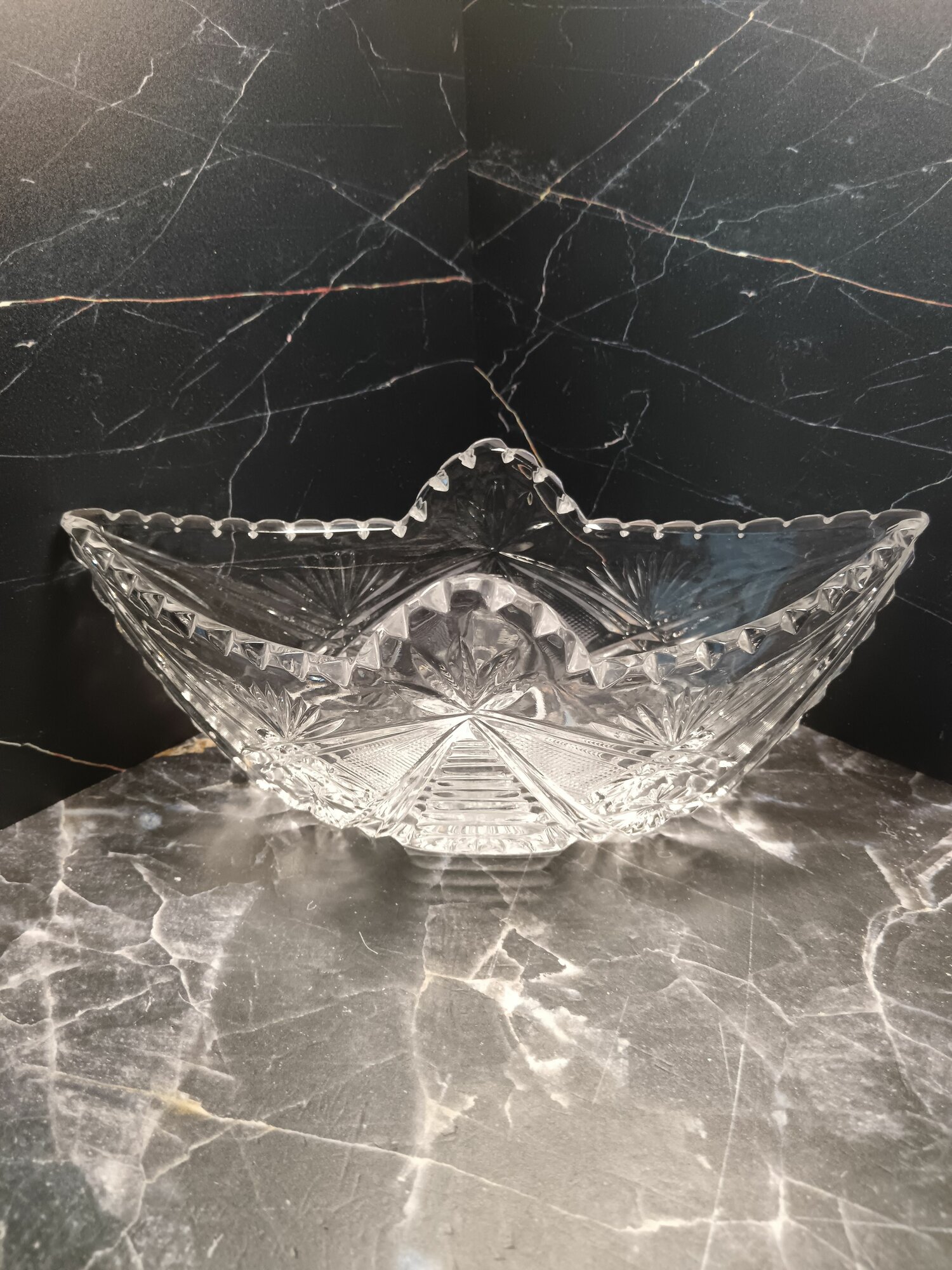 Хрустальная ладья винтажная , СССР