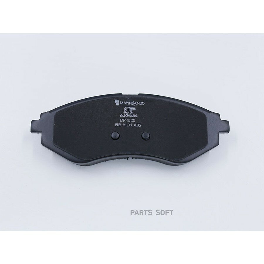 Колодки тормозные дисковые передние AKNUK CHEVROLET AVEO (T200), 02/03 от официального дистрибьютора, AKNUK, артикул BP4920