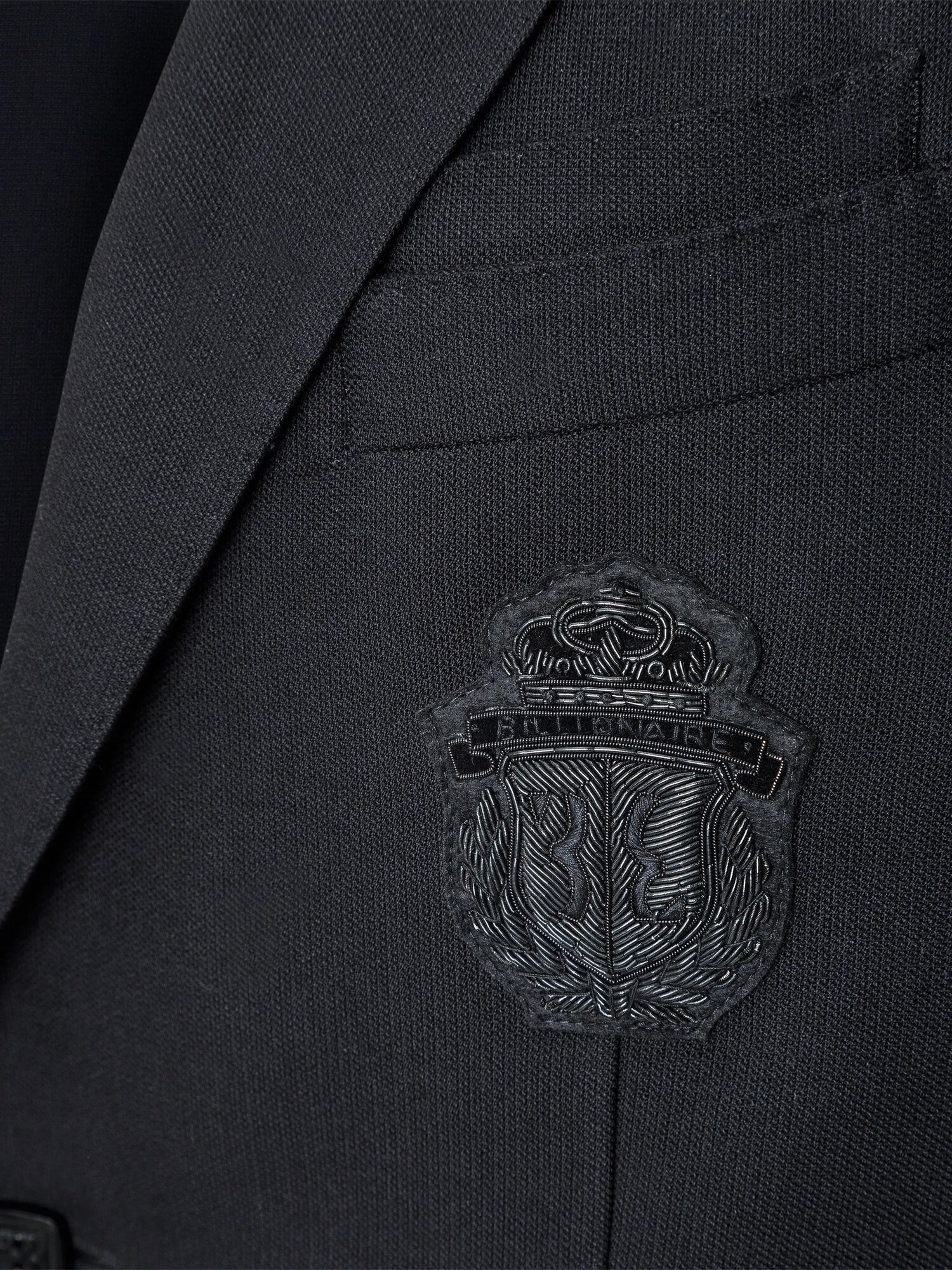 Пиджак Billionaire Constant crest-patch single-breasted blazer, размер 50, blue — фото 1