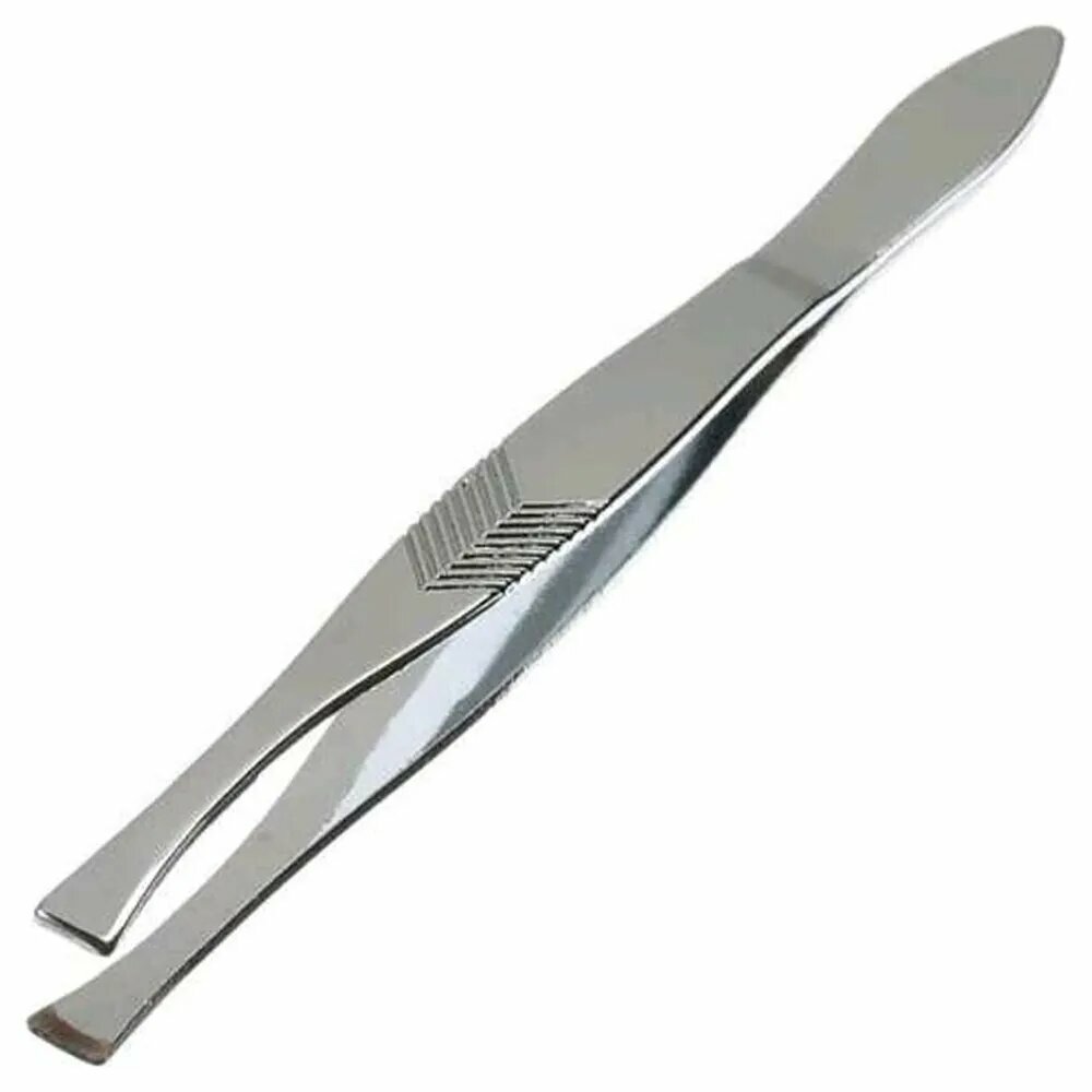Пинцет Zinger для бровей скошенный, zs-86048/s