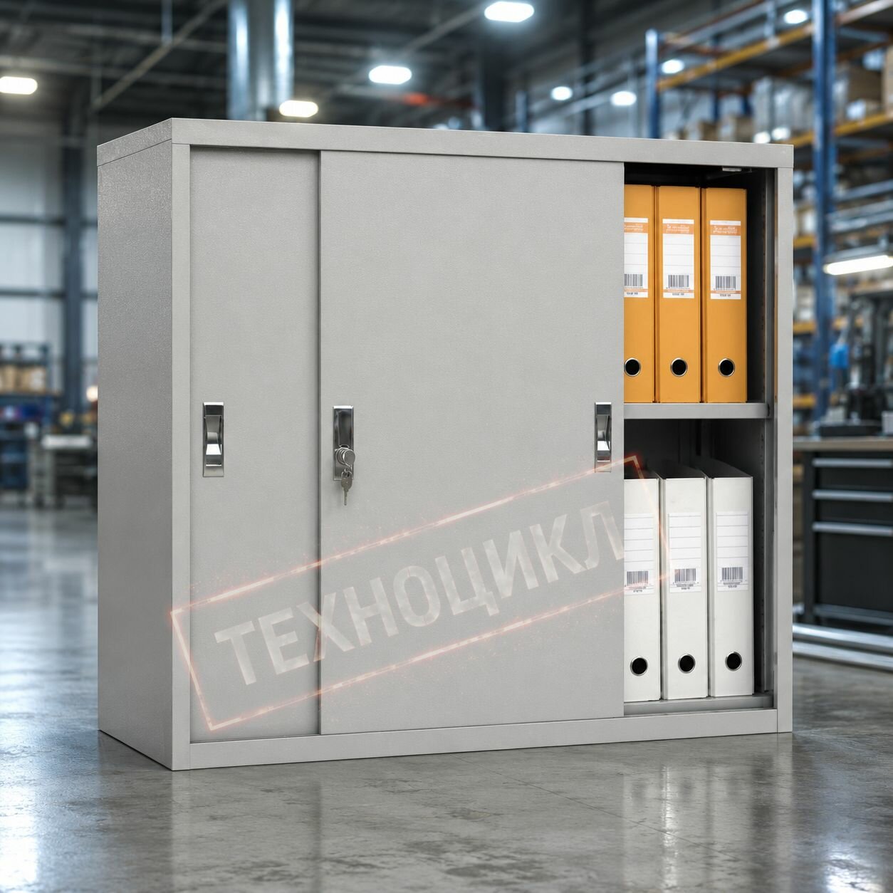 Шкаф бухгалтерский металлический техноцикл практик AMT 0891, 832х915х458 мм, серый