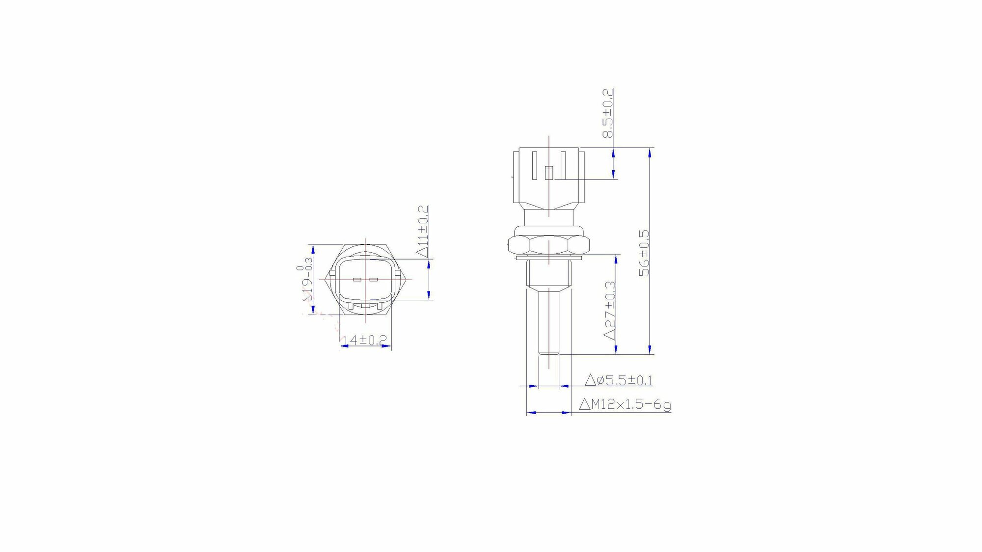 Датчик температуры ОЖ Nissan X-Trail (T30-T32_) 01-, Note (E11, NE11, E12) 06-, Renault Megane III 08-