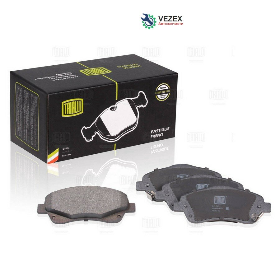 TRIALLI PF1902 Колодки торм. диск. перед. для а/м Toyota Avensis (03-) PF1902
