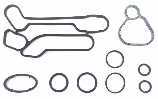 Набор прокладок масляного радиатора, компл 9шт. GM CHEVROLET FIAT OPEL SAAB 1.6-1.8L 03-20 ELRING 599.160