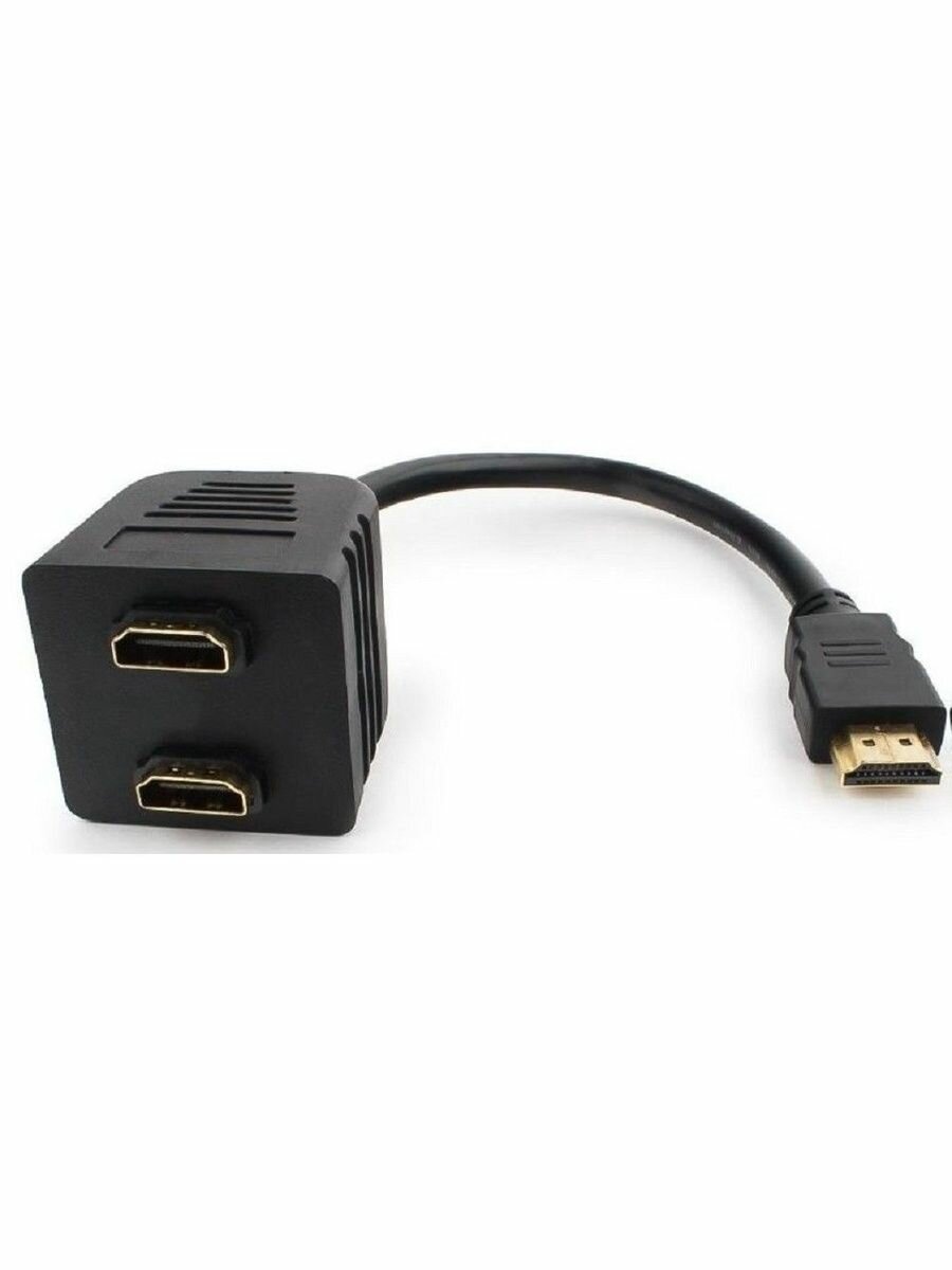 Bion Переходник Кабель HDMI (M) - 2xHDMI (F), v1.4, 1920x1080@60Hz, 0.2м, BXP-A-2HT1