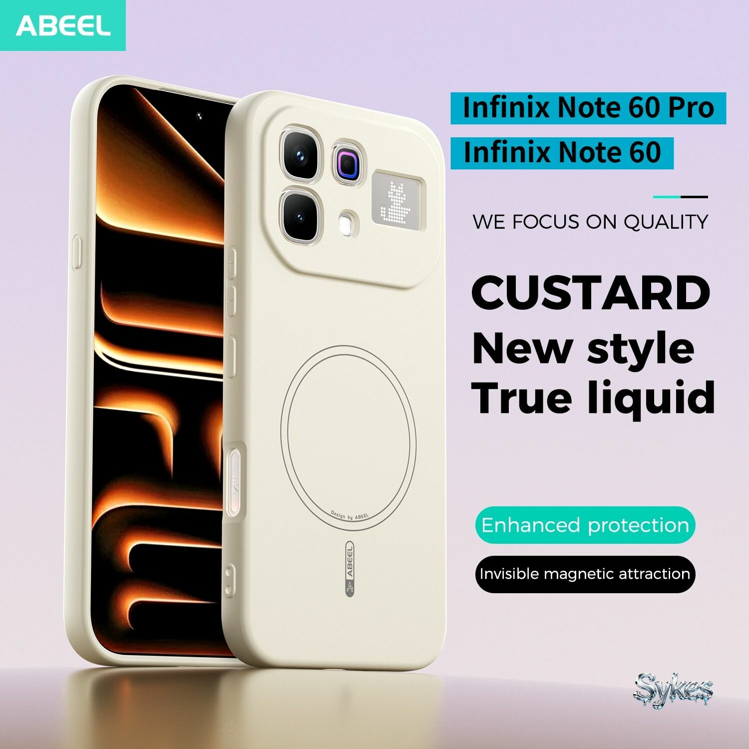 Модное MagSafe чехол на Infinix Note 60 Pro / Note 60 /жидкий силикон силиконовый для телефона
