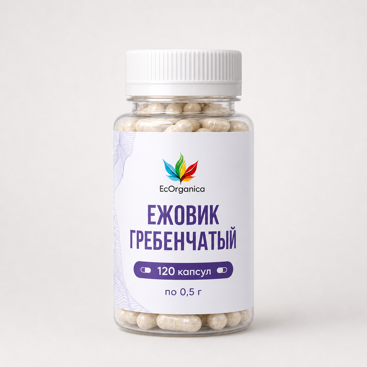 Ежовик гребенчатый молотый в капсулах, 120 шт.