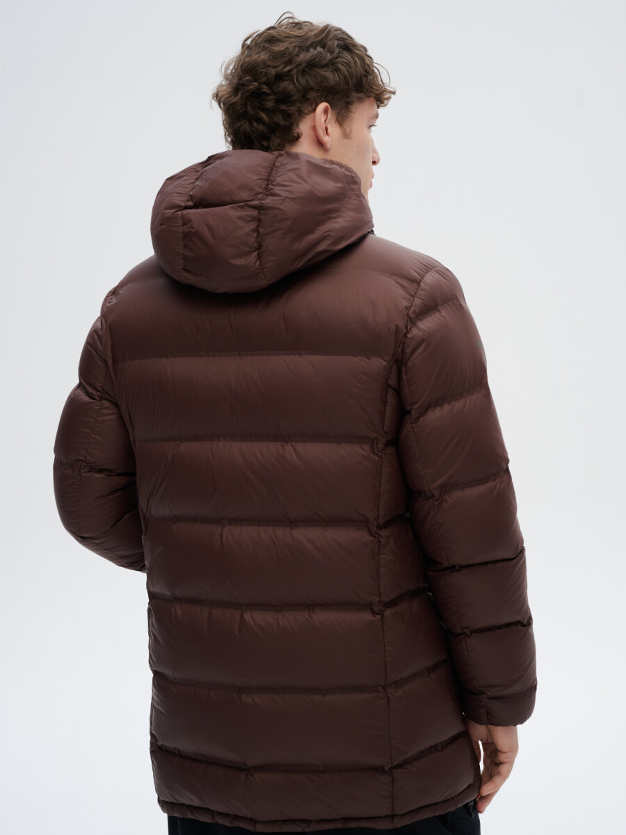 Пуховик RANK STORM-TEX Mid Down Jacket, размер M, темно-коричневый — фото 1