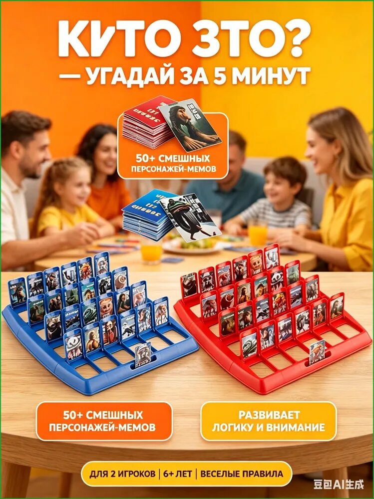Эксклюзивная настольная игра для веселой компании угадай кто я