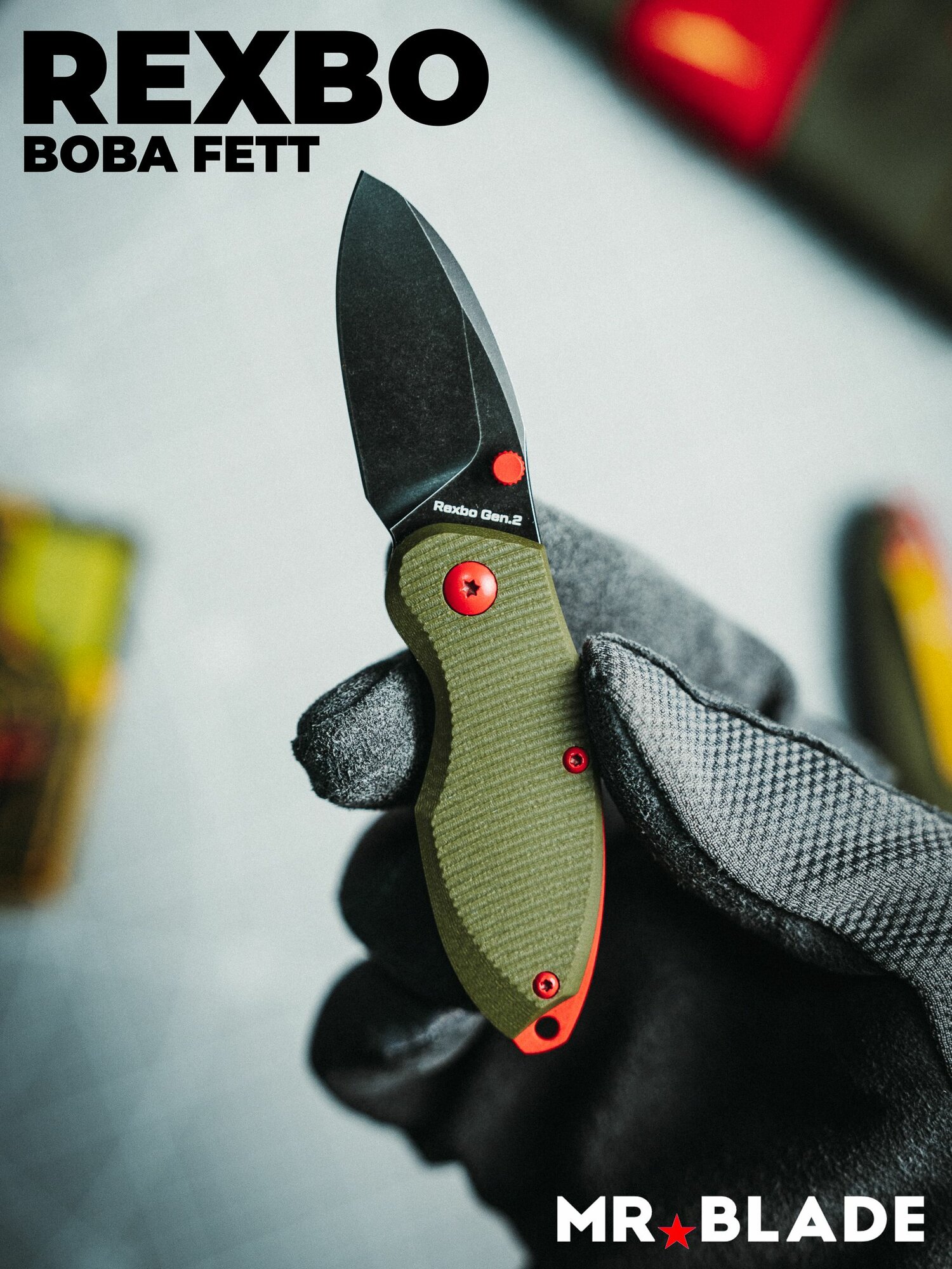 Нож складной Mr.Blade Rexbo Boba Fett