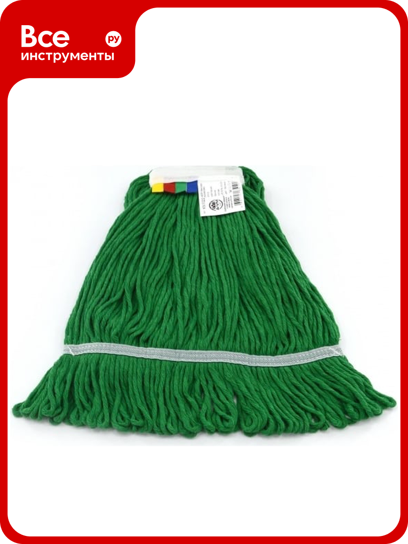 Моп A-VM кентукки, 350 г, хлопок KN1021, для влажной уборки твердых напольных