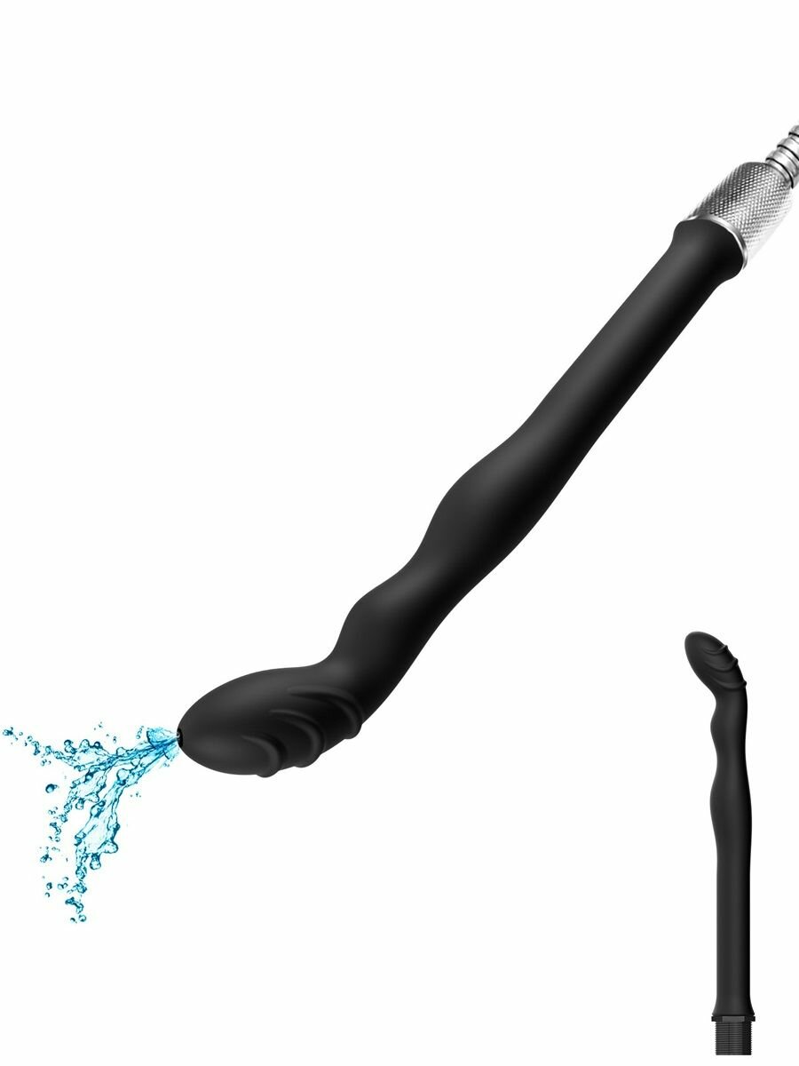 Силиконовая гибкая насадка для анального душа "SILICON ANAL DOUCHE" 25см