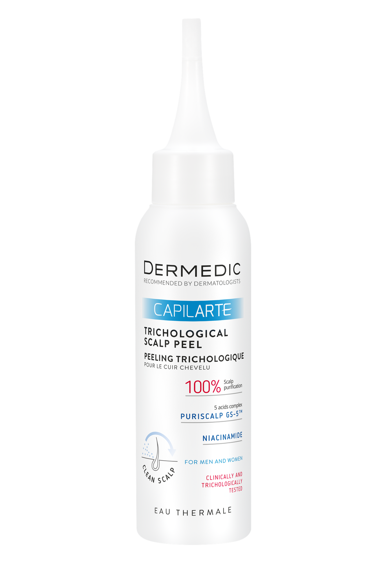 Дермедик пилинг Dermatologic Capilarte, для кожи головы, трихологический, 100мл