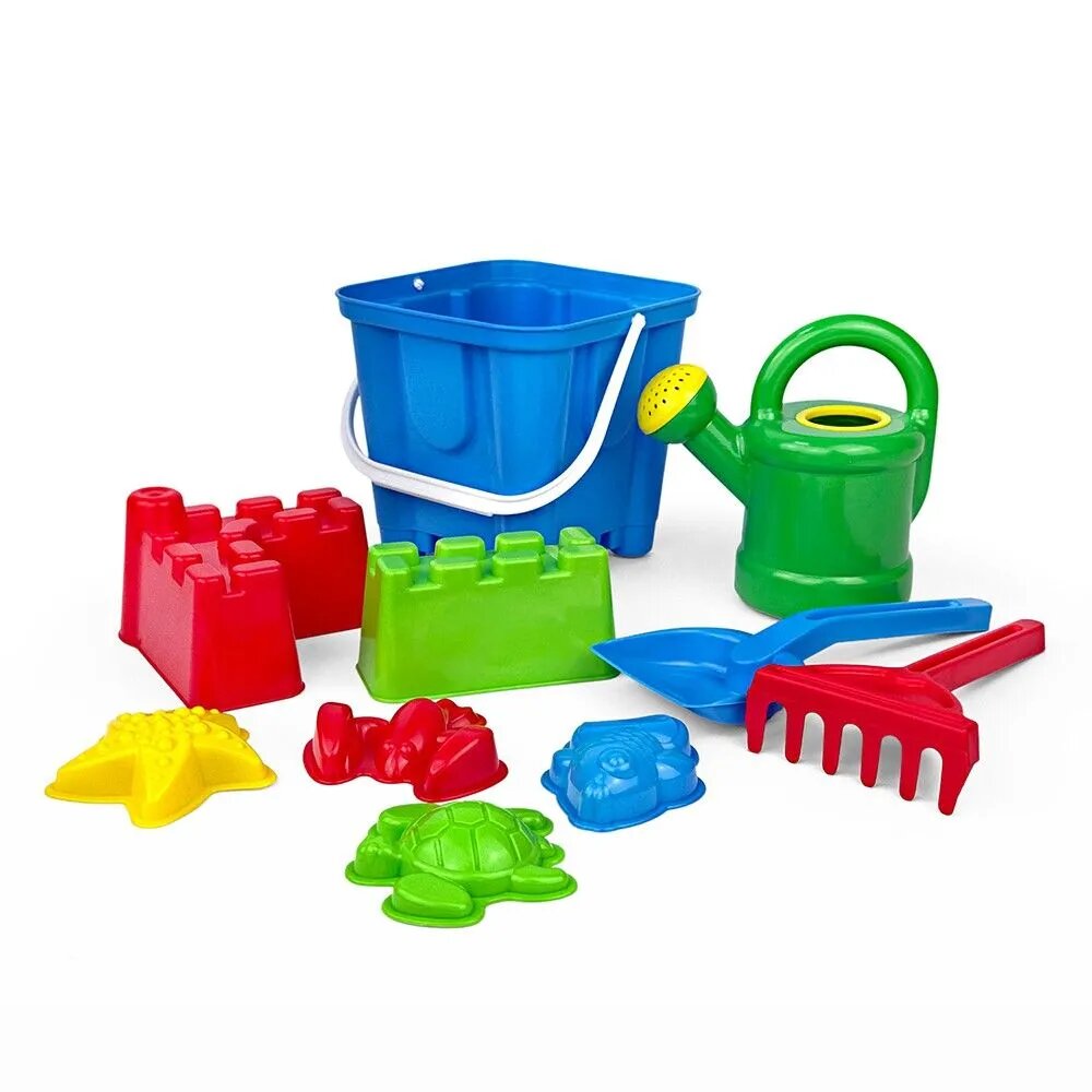 Песочный набор Стром Замок из песка 10 предметов У1158 6 формочек, 3+