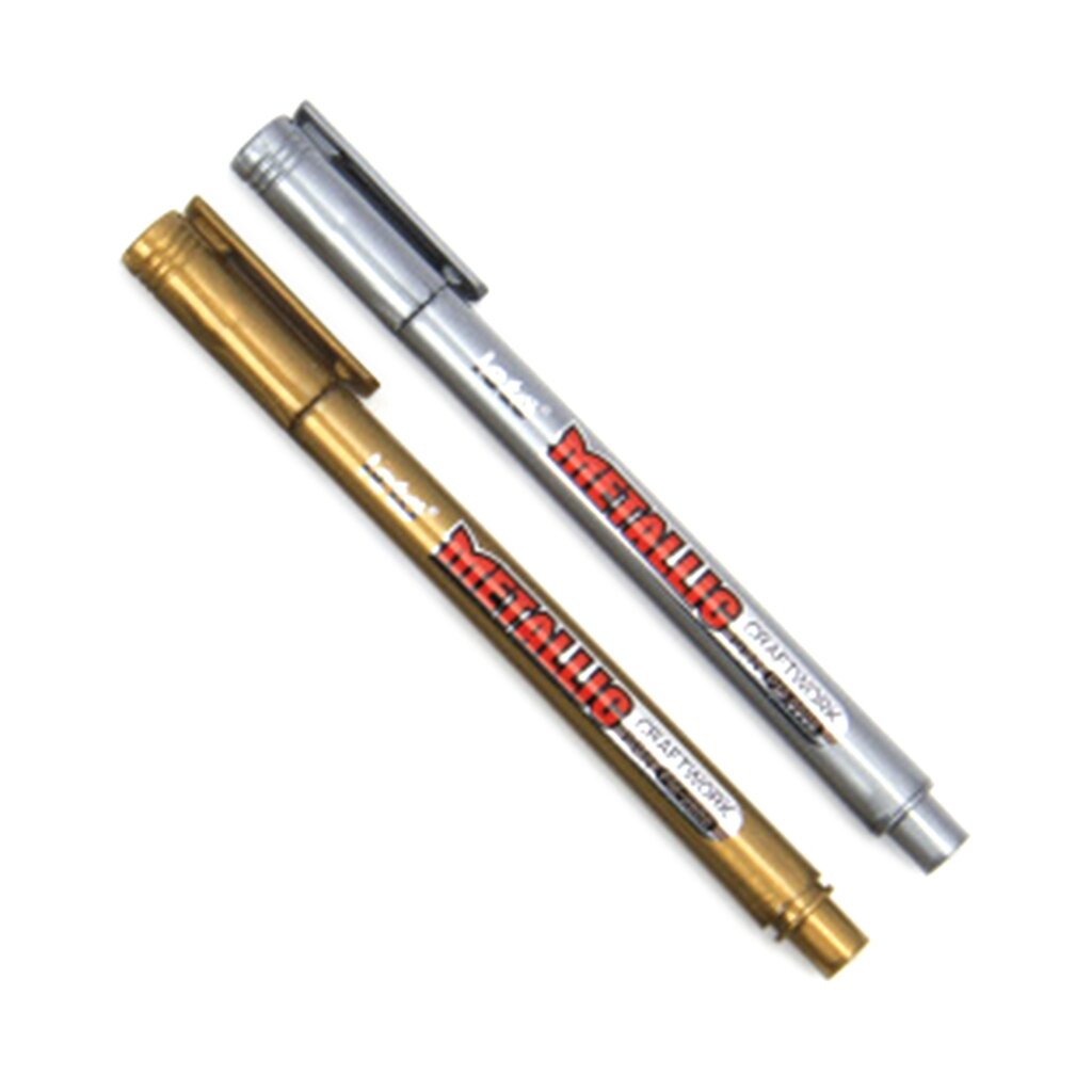 Ручки с металлической акриловой краской Превращают обычные предметы в ослепительные для искусства