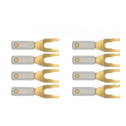 Разъем Wire World Set of 8 Uni-Term Gold Spades w/Sockets