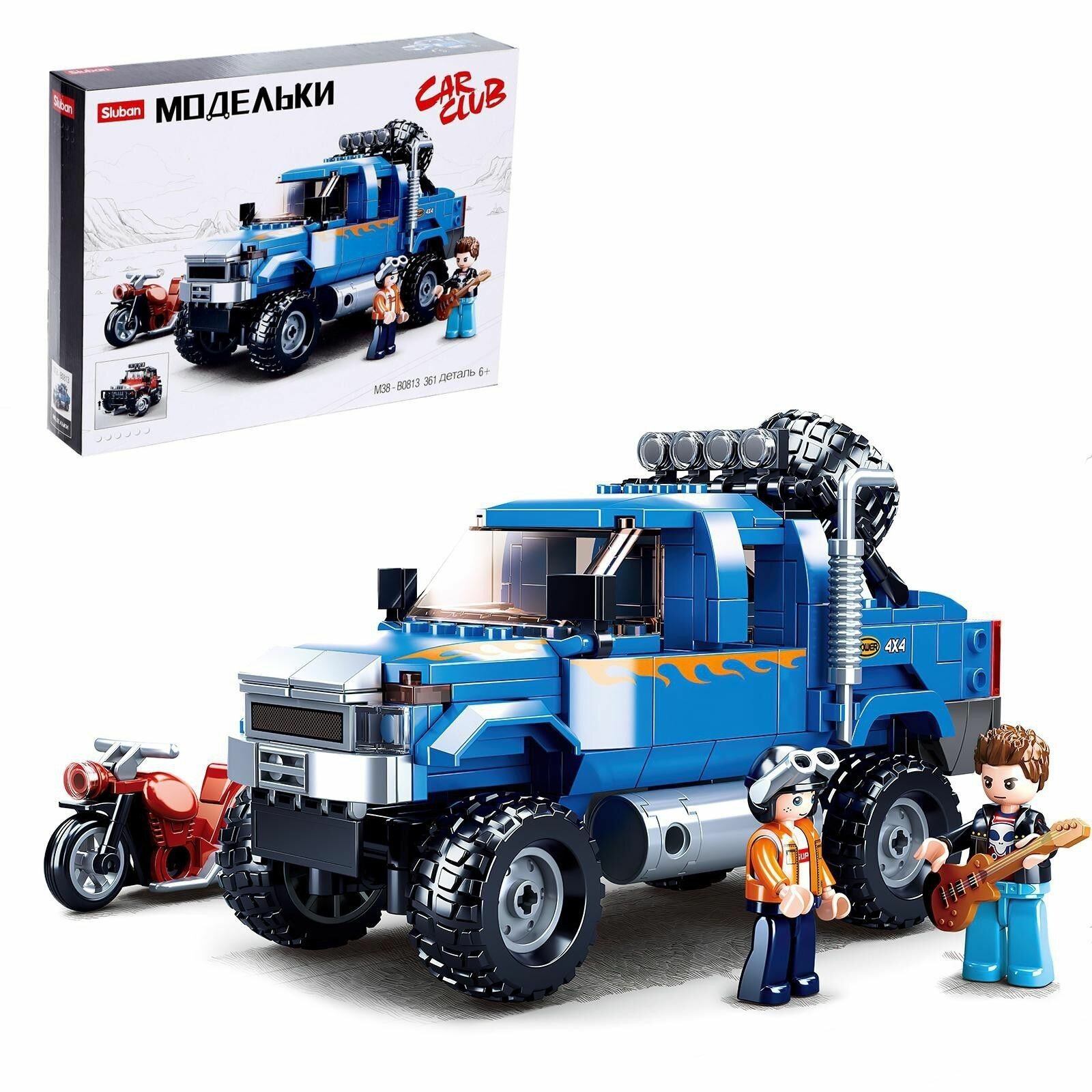 Конструктор Модельки Sluban "Грузовоз", 361 деталь